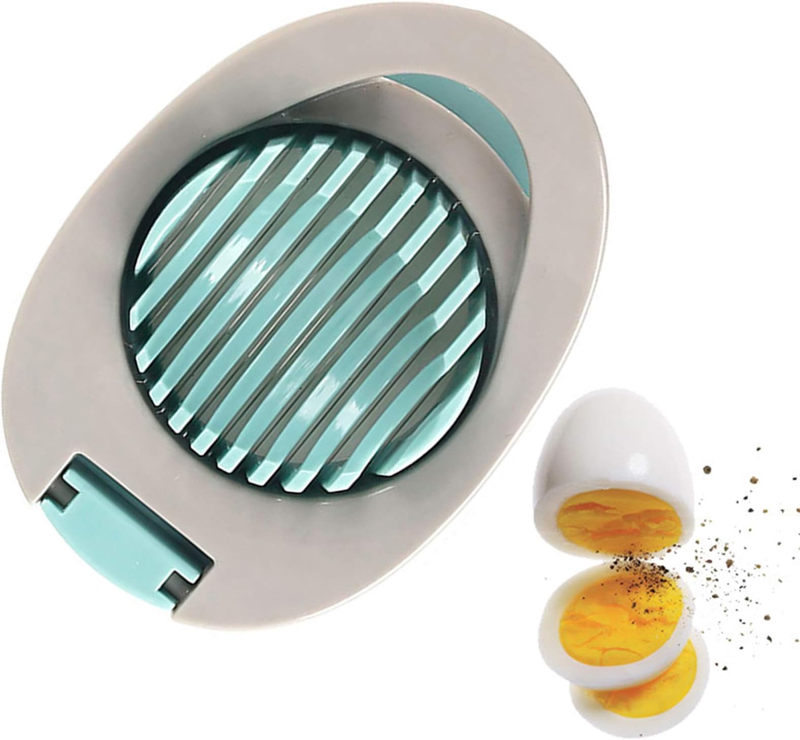 Amazon.com: Egg Slicer for Hard Boiled Eggs, Stainless Steel Wire Egg ...