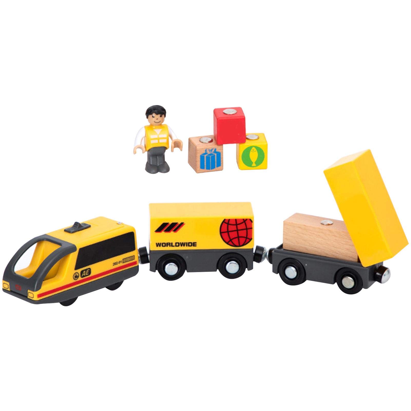 Buy iFlymisi Battery Operated Action Locomotive Train (Magnetic ...