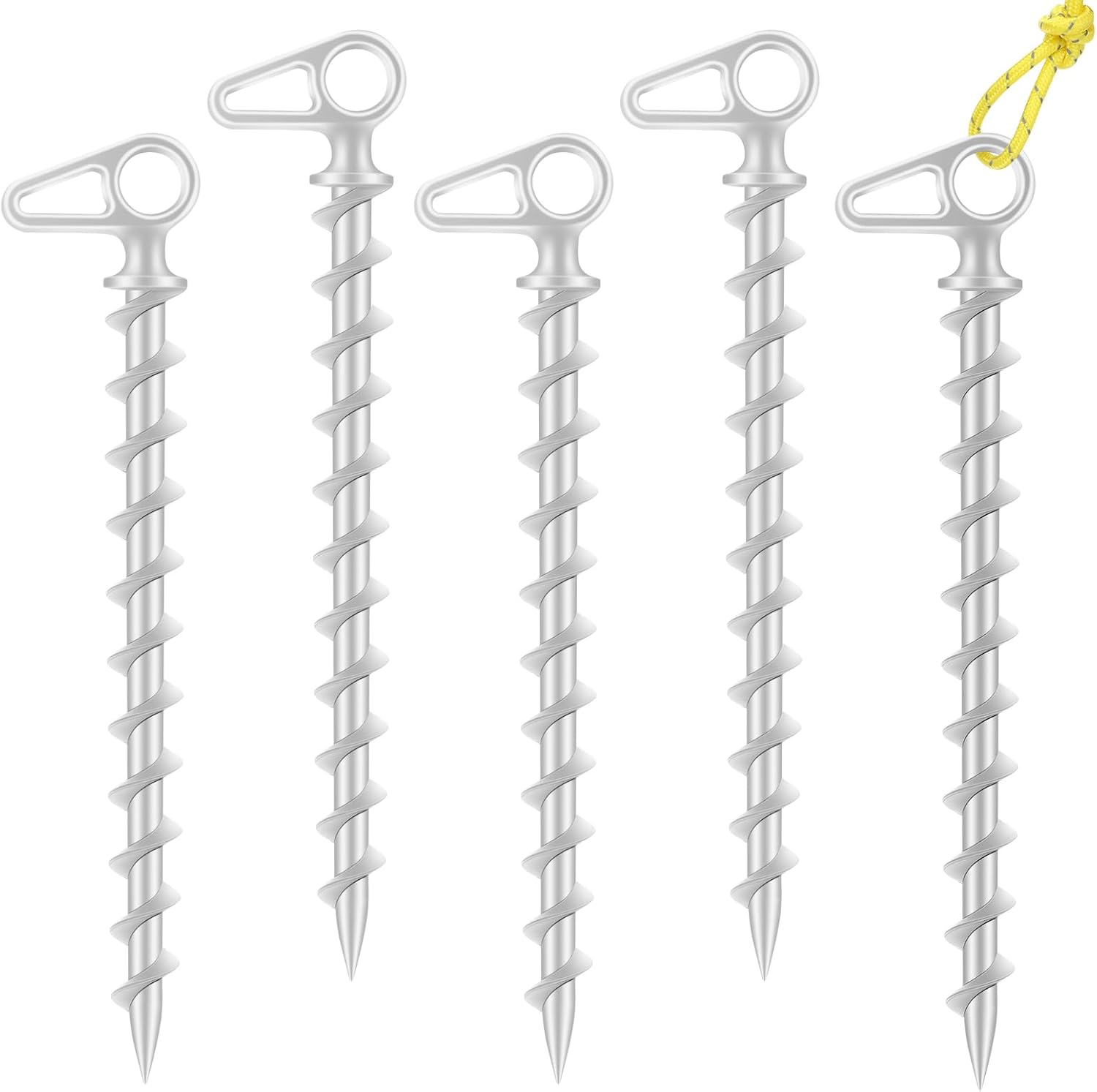 Amazon.com : COBARYEN 11" Aluminum Screw-in Ground Anchors - Heavy Duty ...