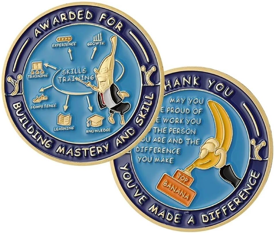 Amazon.com: Building Mastery and Skill Encouragement Challenge Coin ...