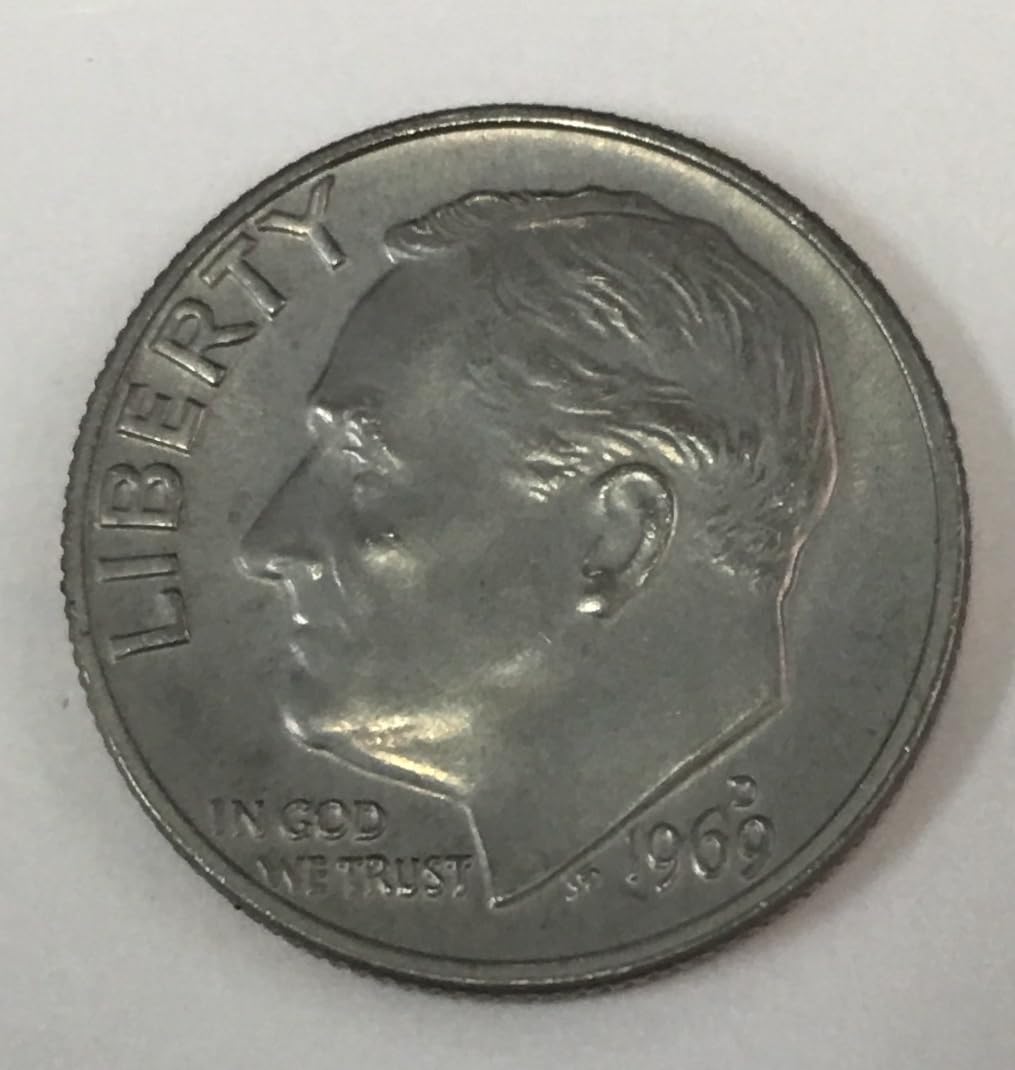 1969 D Roosevelt Dime 10c Seller BU at Amazon's Collectible Coins Store