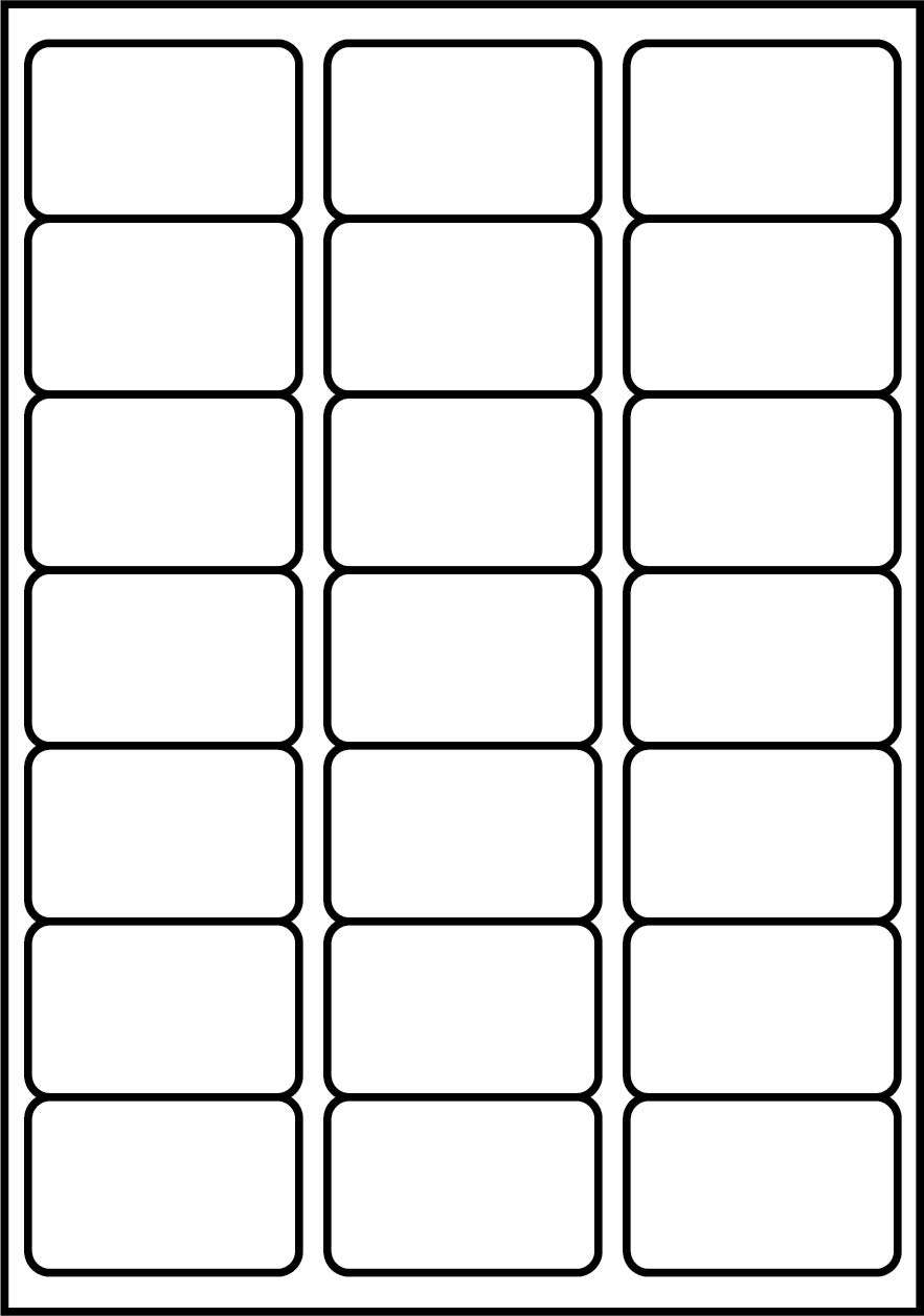 SmithPackaging A4 Self Adhesive Address Labels, 21 Labels Per Sheet ...