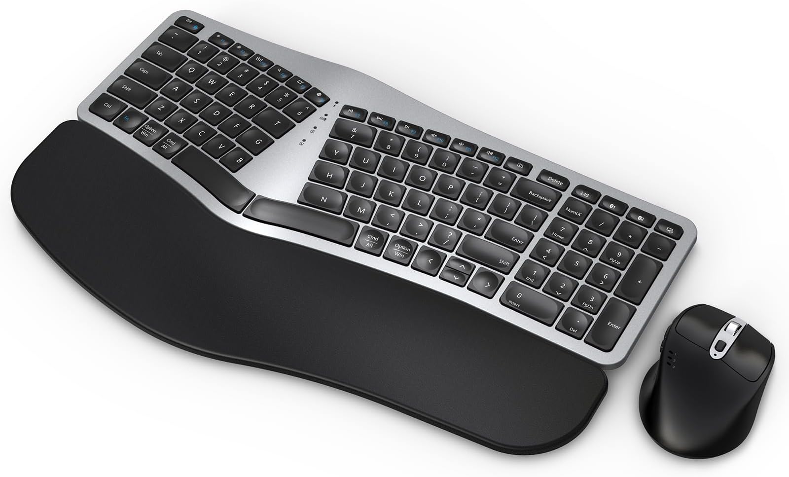 Amazon.com: MK960 Ergo Wireless Keyboard Mouse Combo, Bluetooth/2.4G ...