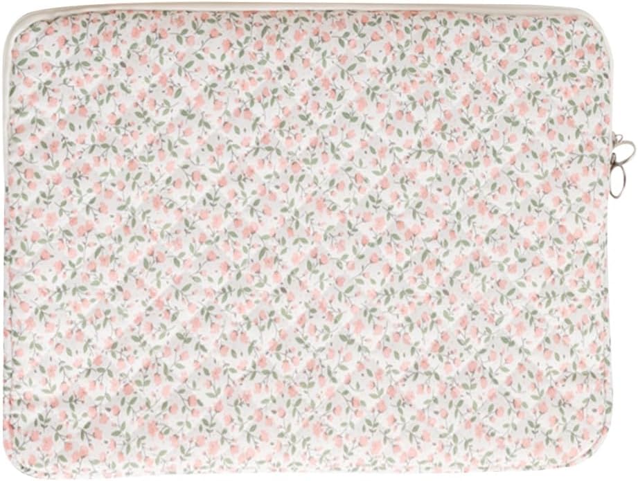 CHAMAIR 15 Inch Laptop Sleeve Patterned Floral Laptop Case Cute Laptop ...