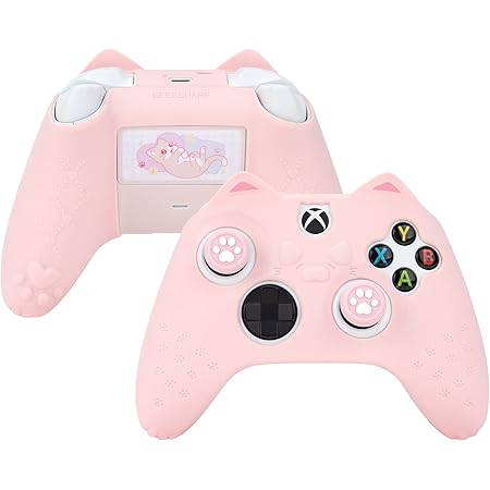 Amazon.com: GeekShare Cat Paw Controller Skin Grips Set Anti-Slip ...
