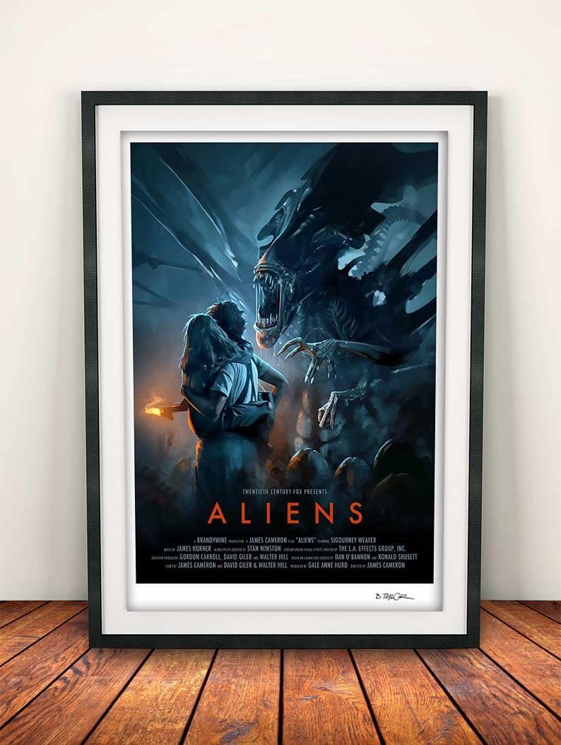 SOMANYPOSTERS Aliens Fan Made Movie Poster : Amazon.co.uk: Home & Kitchen
