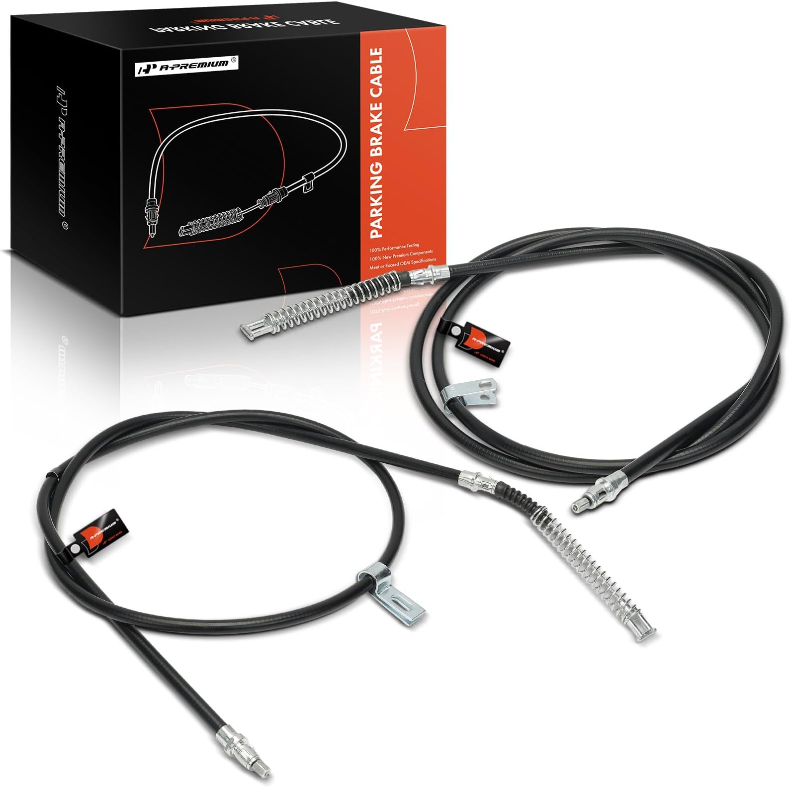 A-Premium Rear Driver and Passenger Side Parking Brake Cable Assembly ...