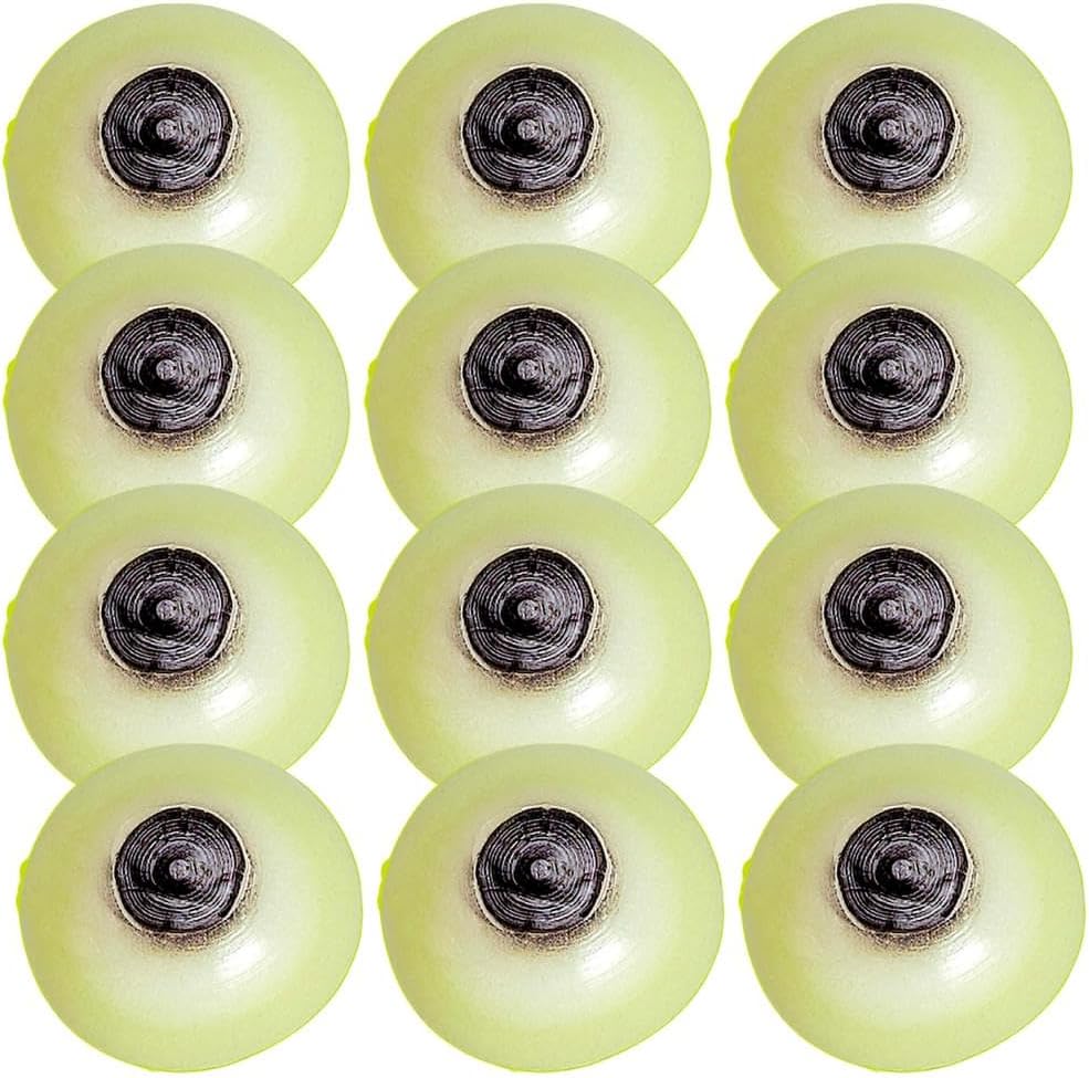 Amazon.com: Spooky Glow-In-The-Dark Squishy White Eyeball (.75") - 12 ...