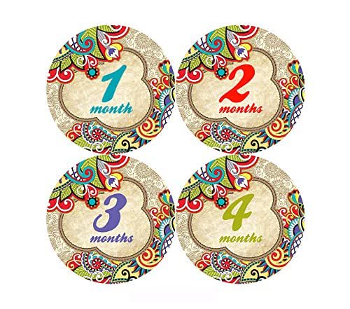 Amazon.com: Paisley Month Stickers - Set of 16 - Like Shown : Handmade ...