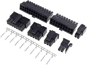 ACICS 10sets 3.0mm Micro- 3.0 Connector Receptacle Housing 2 Pin 4 6 8 ...