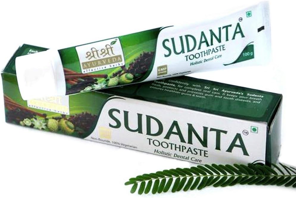 Amazon.com : SRI SRI AYURVEDA Sudanta Toothpaste 100 Gm Healthy And ...
