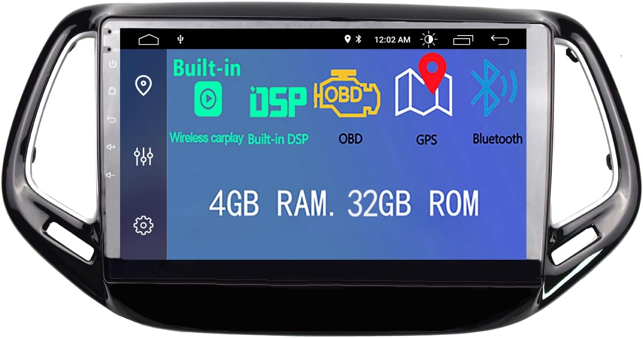 Amazon.com: 10.1 Inch Car Stereo Radio for Jeep Compass 2016 - 2018 ...
