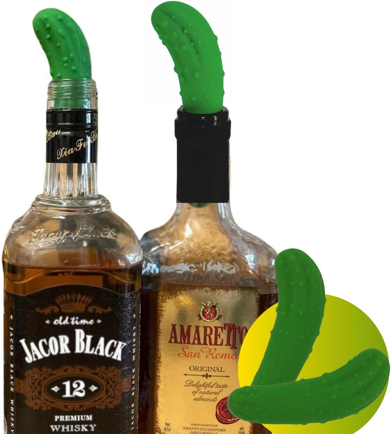 Amazon.com: KYMARI 2 Pickle Wine Stoppers, green, Fun Kitchen Gadgets ...