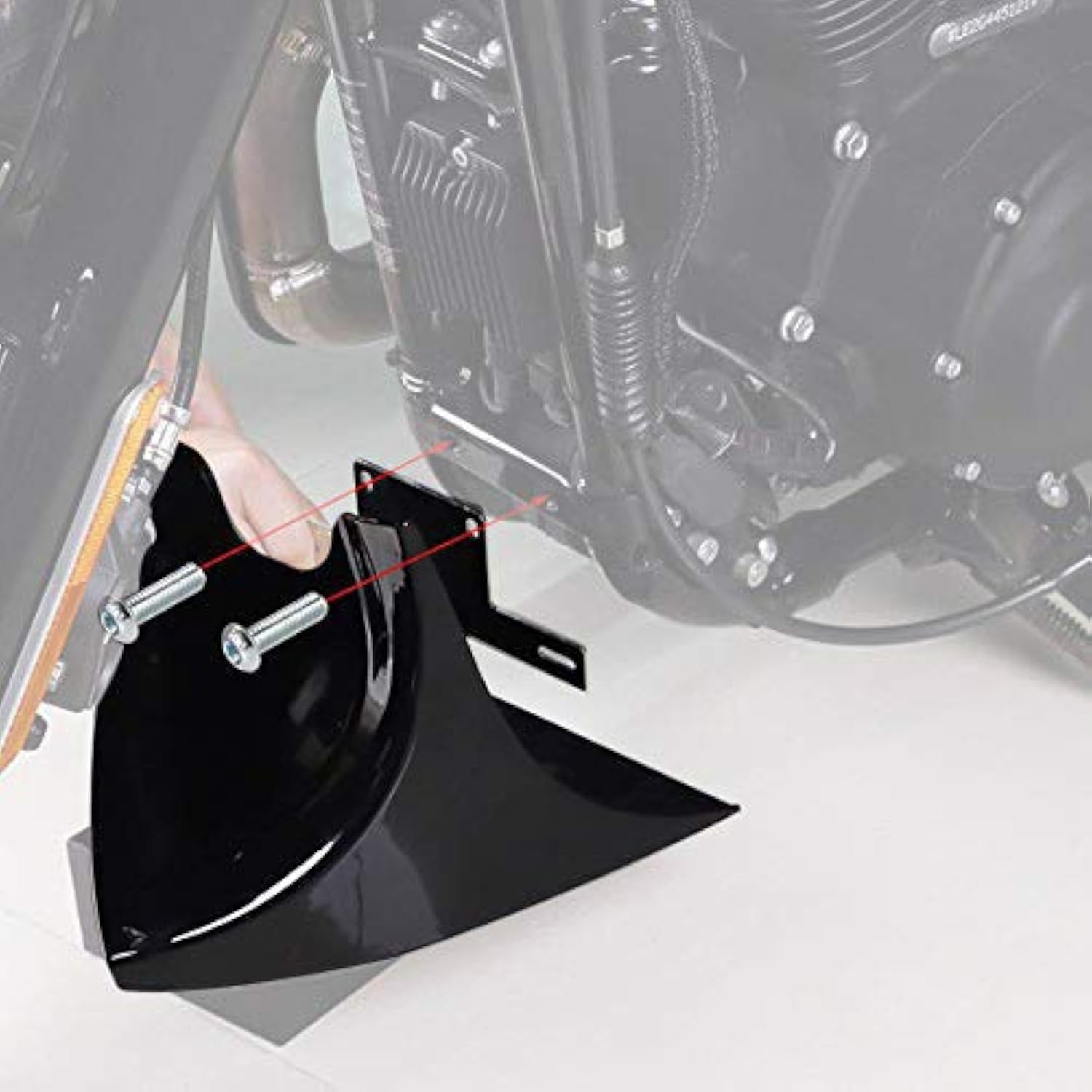 Snapklik.com : Universal Gloss Lower Chin Fairing Front Spoiler For ...