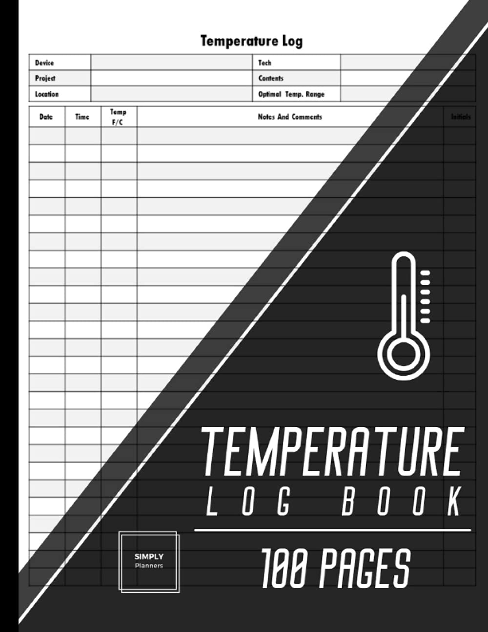 Buy Temperature Log Book: Fridge / Food Temperature Log Book - Food ...