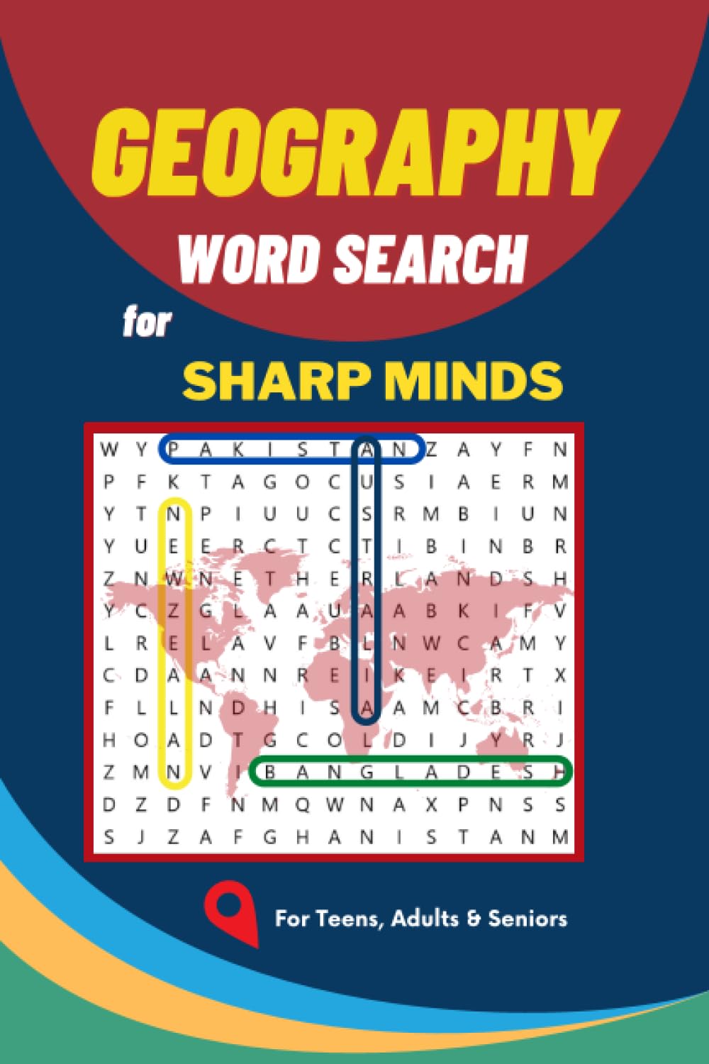 Geography Word Search For Sharp Minds: Best Word Search Puzzle Book for ...