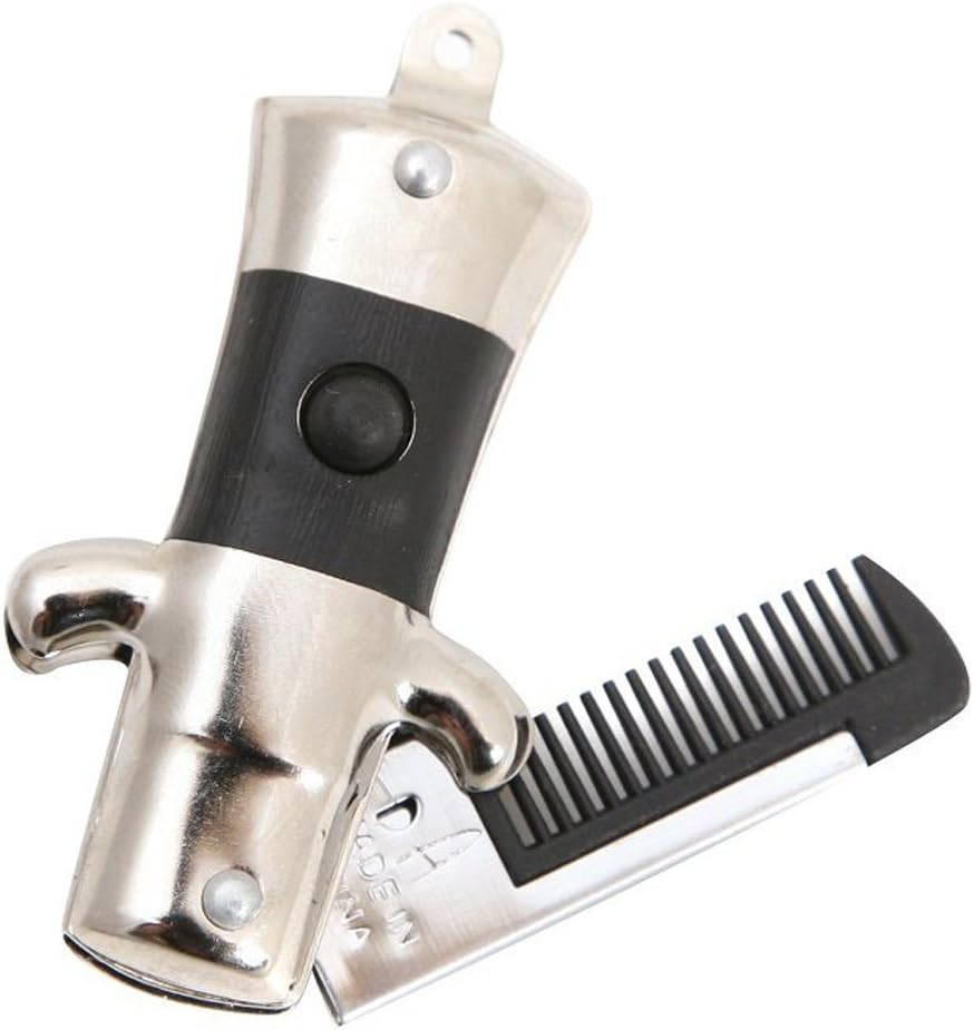 Amazon.com: Accoutrements Switchblade Mustache Comb : Beauty & Personal ...