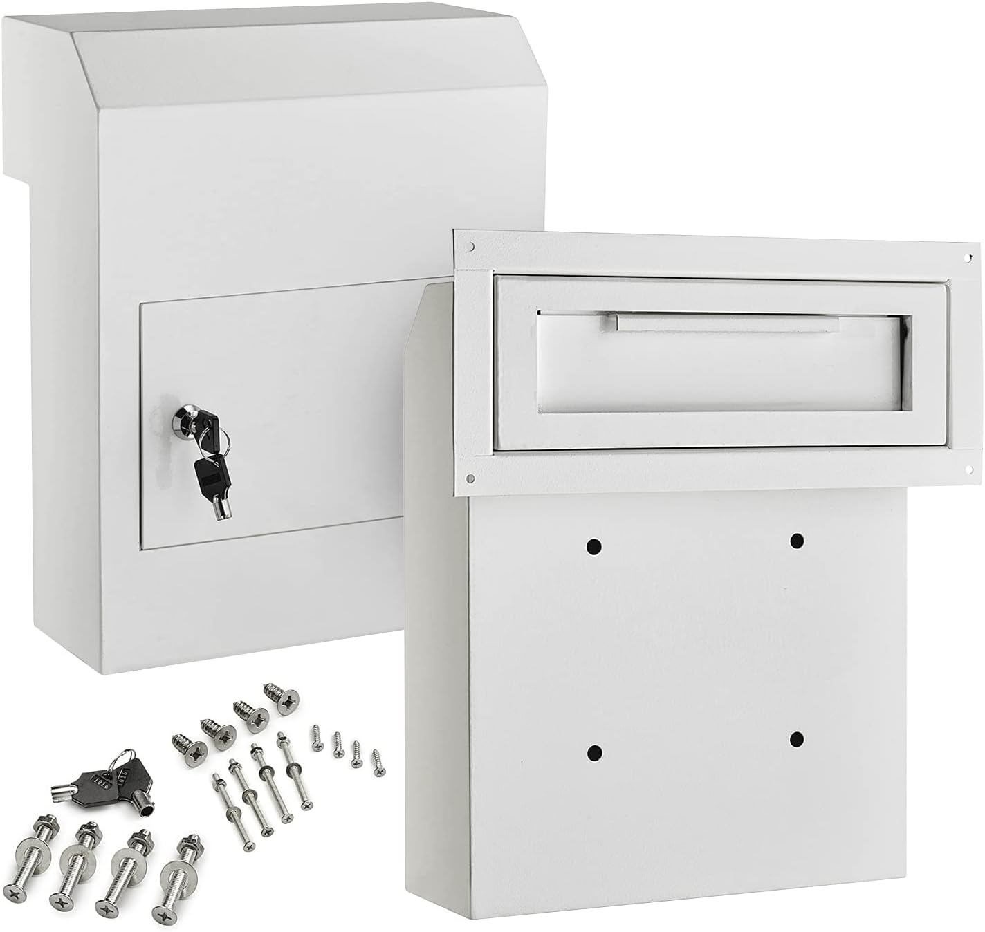 Amazon.com : AdirOffice Door Drop Box - Through-The-Door Safe Locking ...