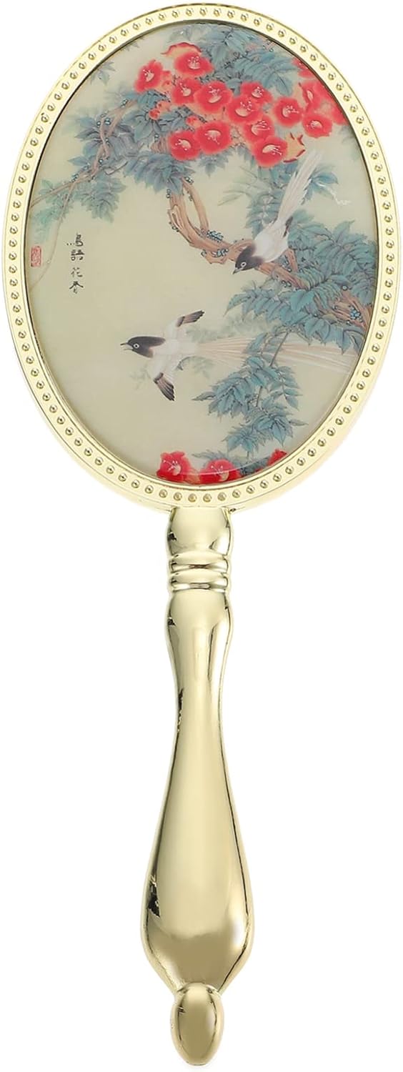 Amazon.com: Beavorty Vintage Decor 1Pcs Retro Hand Held Mirror Vintage ...