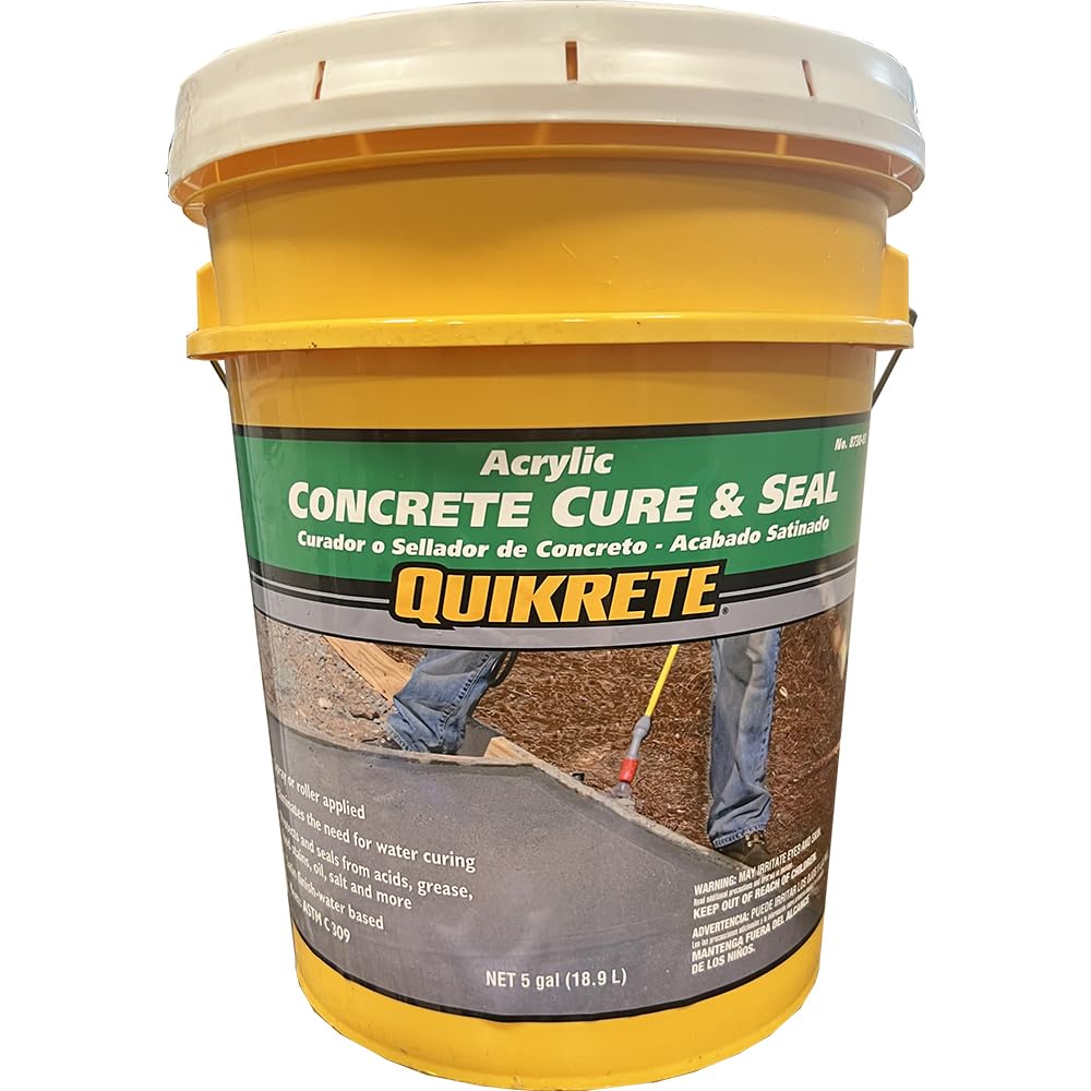 Amazon.com: Quikrete 873003 Acrylic Concrete Cure and Sealer 5 gal ...