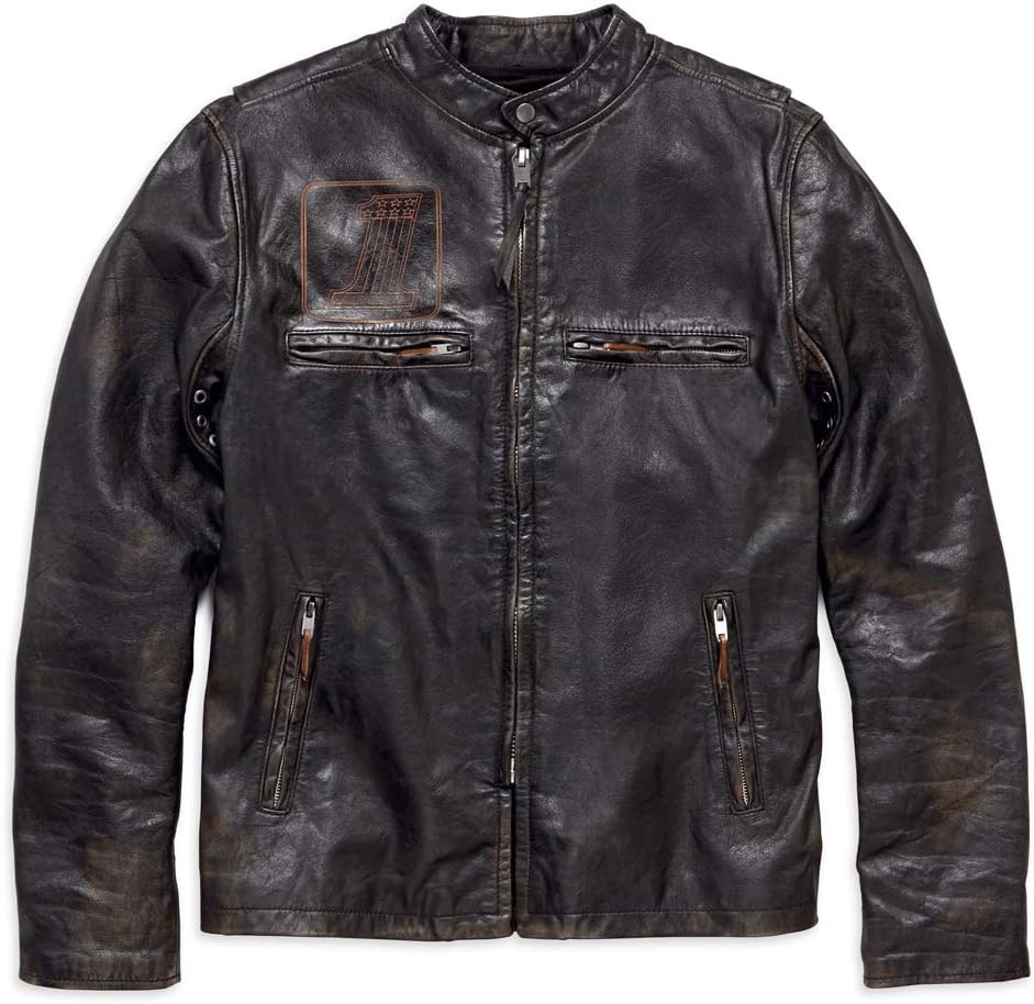Harley-Davidson Men's Speed Distressed Slim Fit Leather Jacket 98004 ...