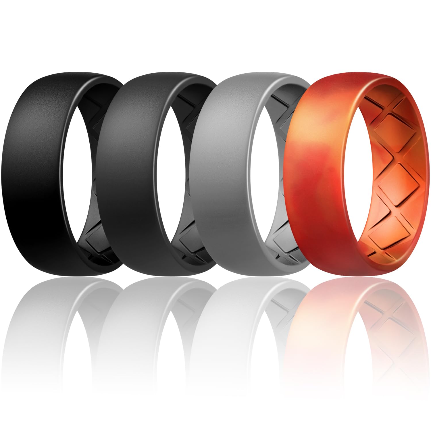Snapklik.com : Egnaro Silicone Ring Men, Inner Arc Ergonomic Breathable ...