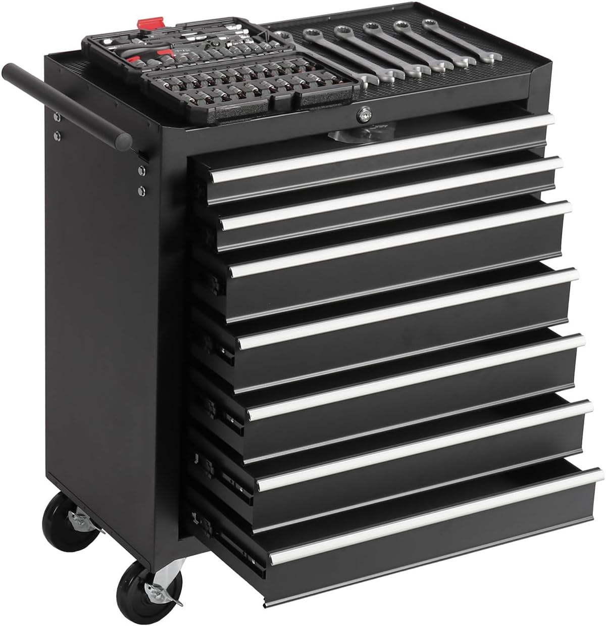 Amazon.com: 7-Drawer Rolling Tool Chest Cabinet,Large Capacity Metal ...