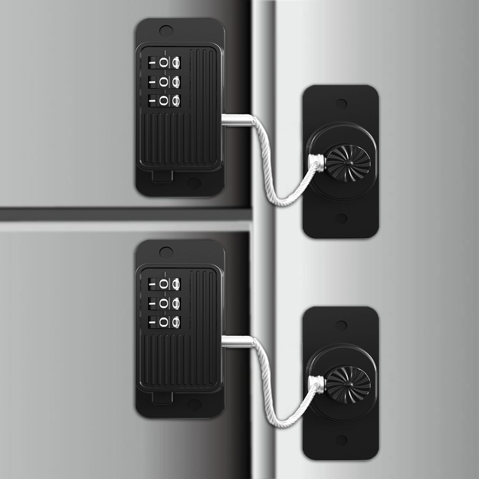 Amazon.com: 6 Pcs Cabinet Locks with Combination Fridge Lock Combo ...