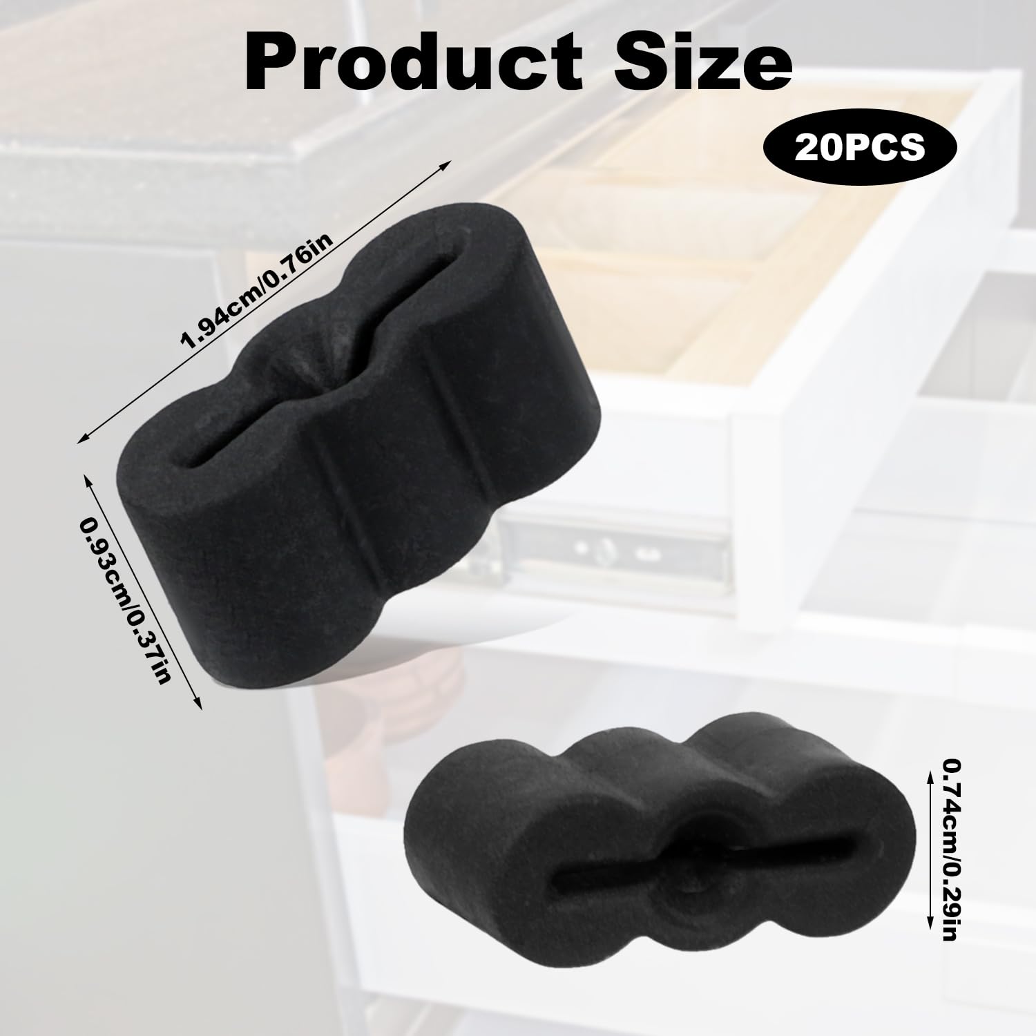 Drawer Slides Accuride Drawer Slide Rubber Stops EAORBD Drawer Stopper ...