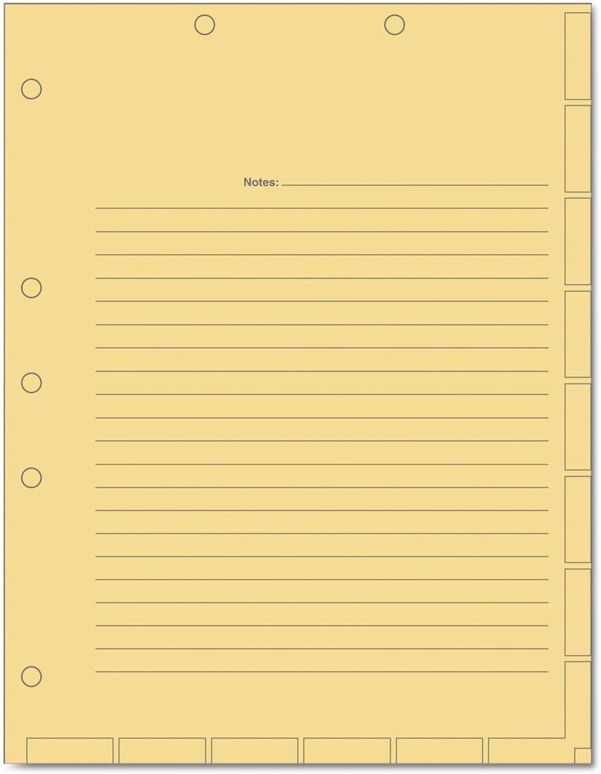 Amazon.com : Tabbies 7-hole Manila Chart Divider Sheets (54519 ...