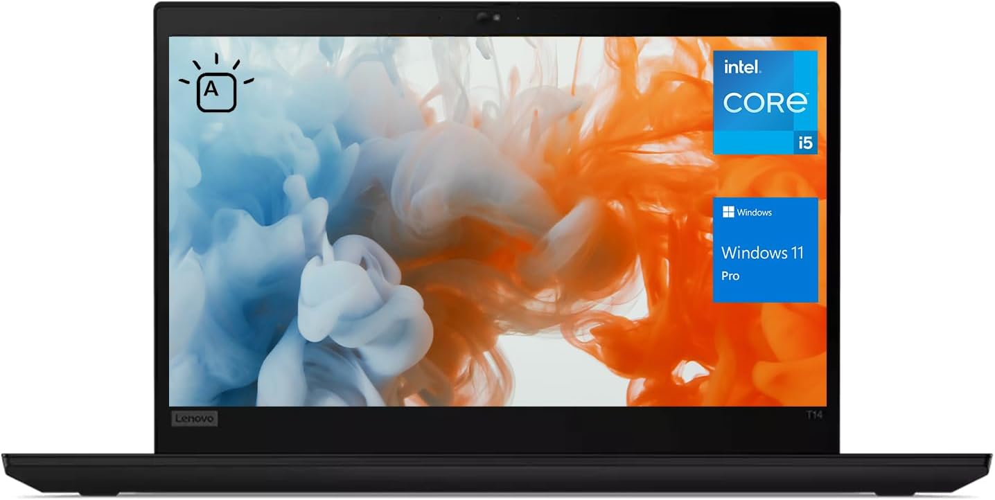Amazon.com: Lenovo ThinkPad T14 Gen 2 Business Laptop, 14" FHD Screen ...