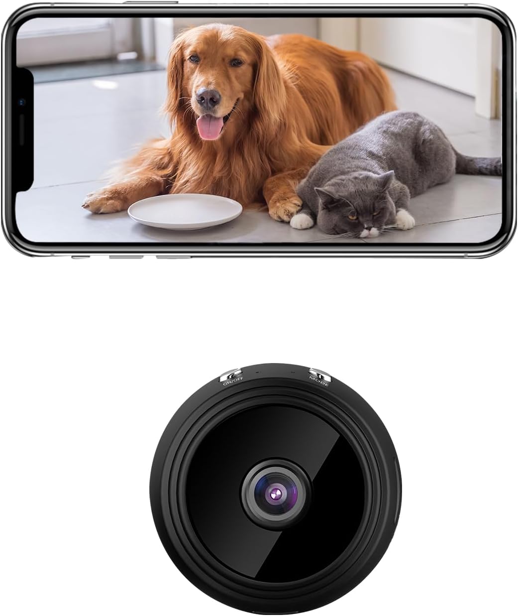 Amazon.com : HPTUX Upgraded 1080P Security Camera Wireless Indoor,Home ...