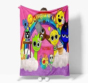 Amazon.com: Sprunki Blanket Printing Flannel Blankets Soft Nap Warm ...