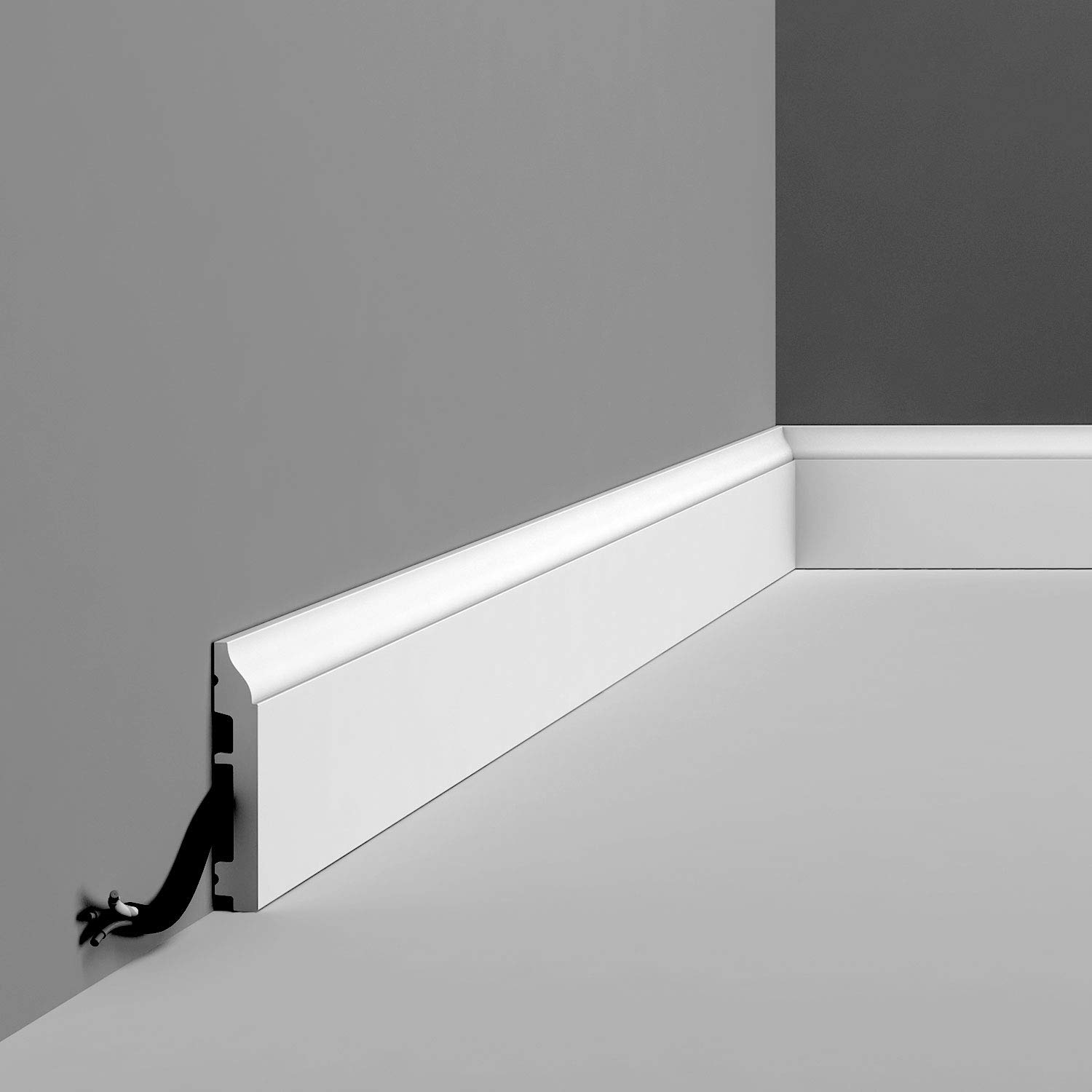 Amazon.com: Orac Decor | High Impact Polystyrene Baseboard Moulding ...