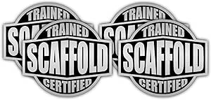 Amazon.com: Scaffold Trained & Certified Hard Hat Sticker/Helmet Decal ...