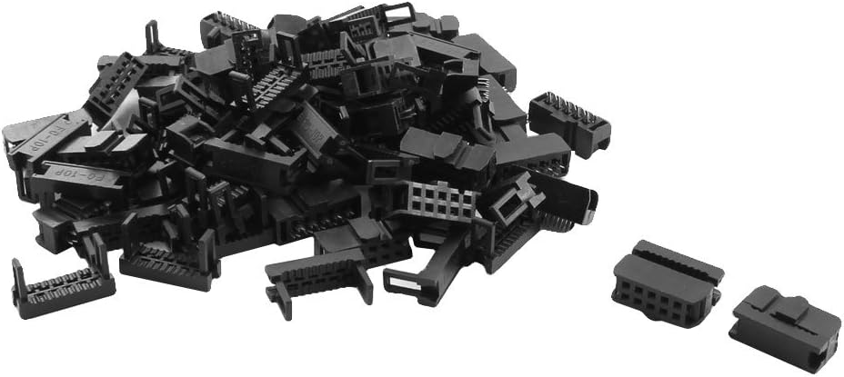 Amazon.com: uxcell 40 Pcs IDC Box Header FC-10P 2.54mm JTAG Socket ...