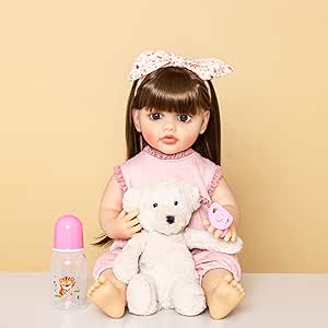 Amazon.com: HOAYO Reborn Baby Dolls 22 Inch Newborn Baby Dolls Girl ...