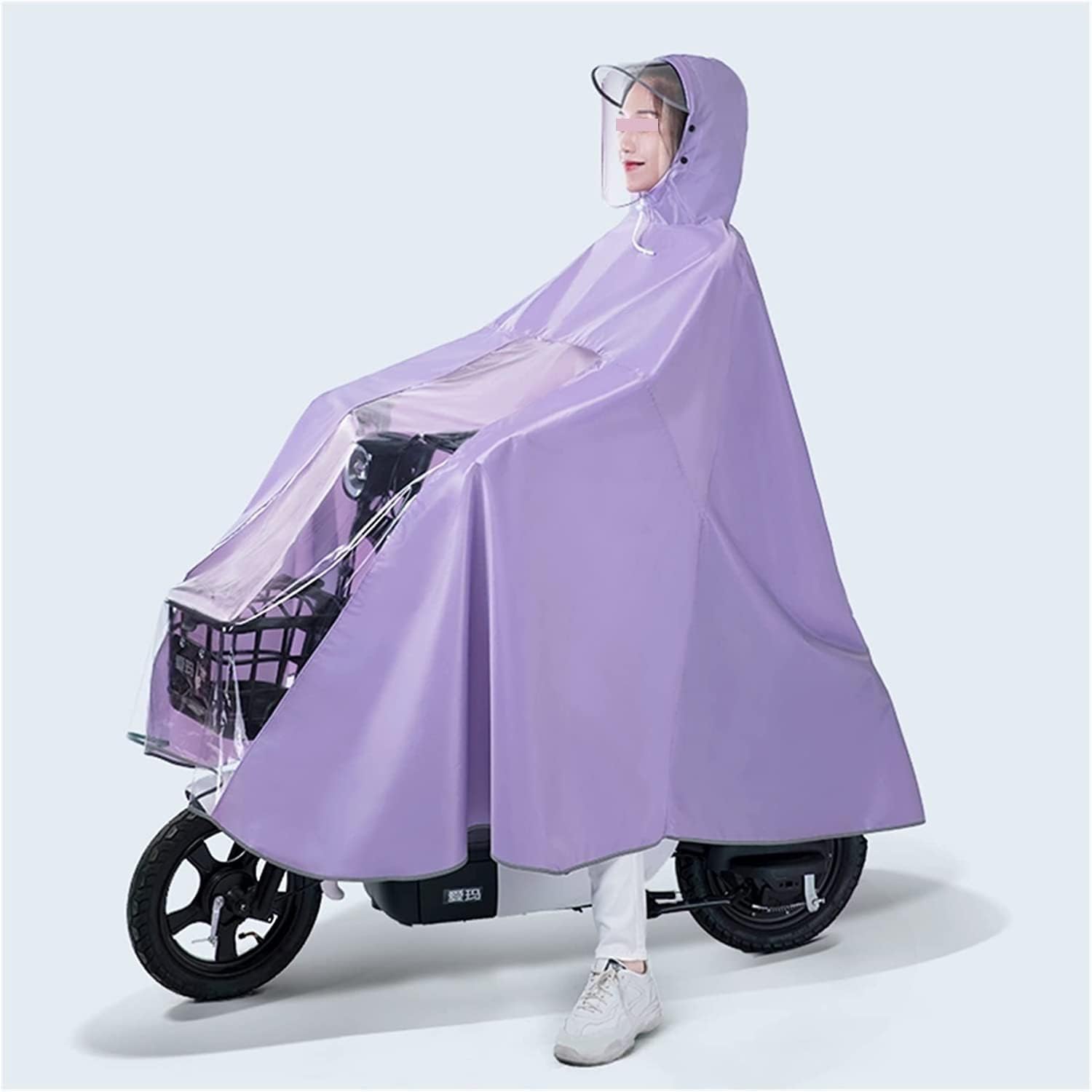 Amazon.com: Hooded wheelchair rain cover,Bicycle poncho, Waterproof ...