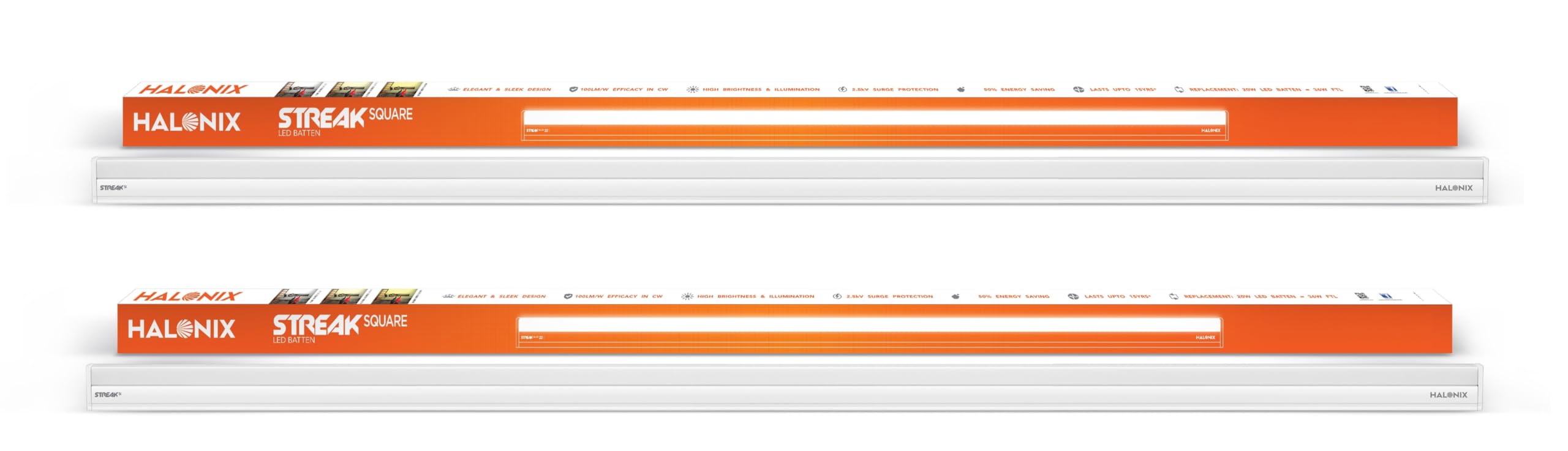 Halonix 60W Batten/Tubelight | 4-ft LED Batten for Living Room ...