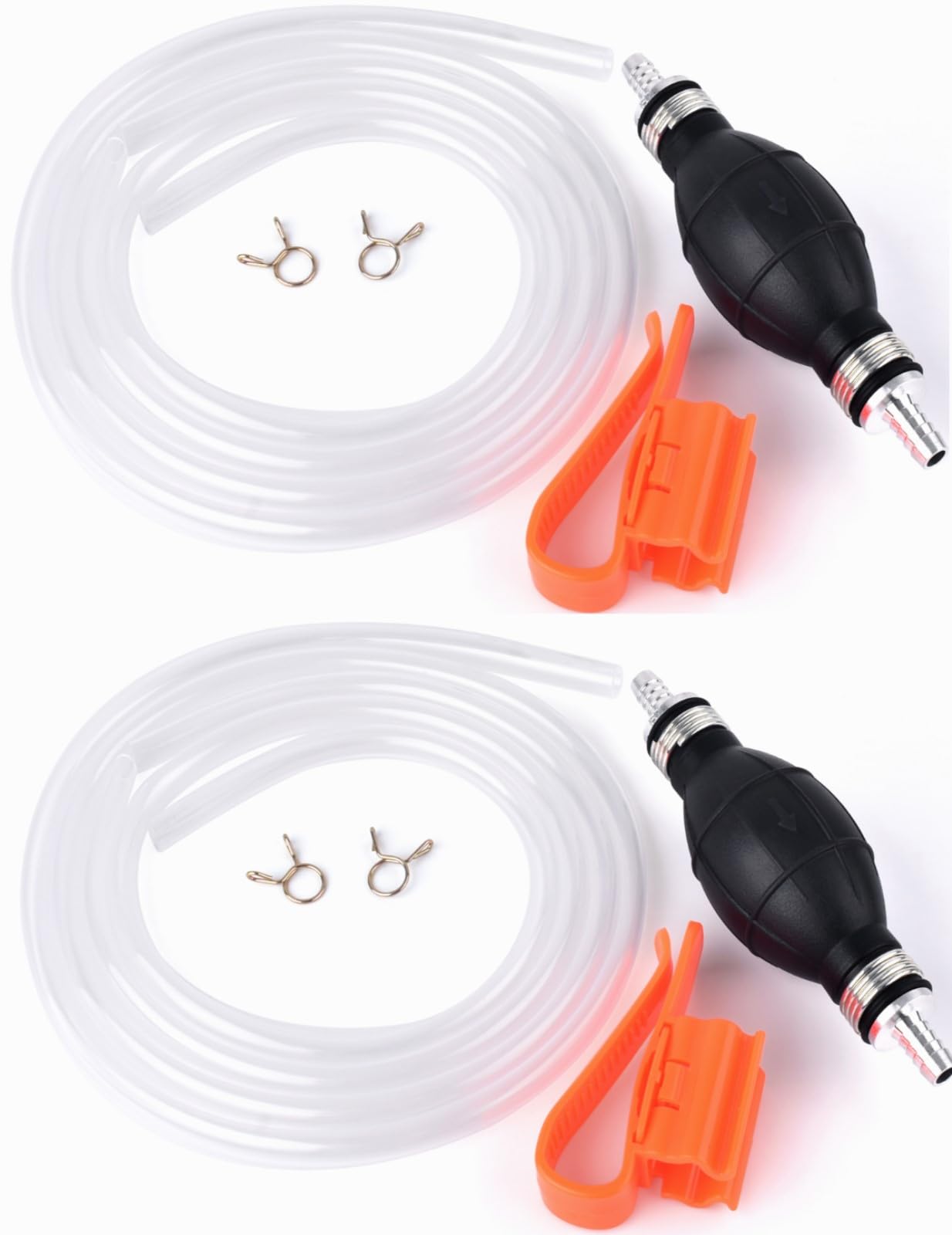 Snapklik.com : KATUMO Gasoline Siphon Hose, 2 Kits Gas Oil Water Fuel ...