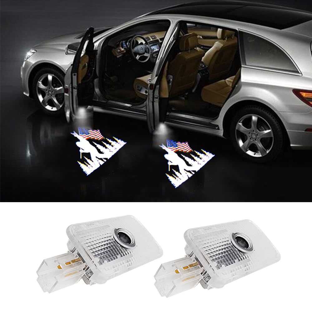 Amazon.com: uunonaha LED Car Door Logo Lights Courtesy Projector Laser ...