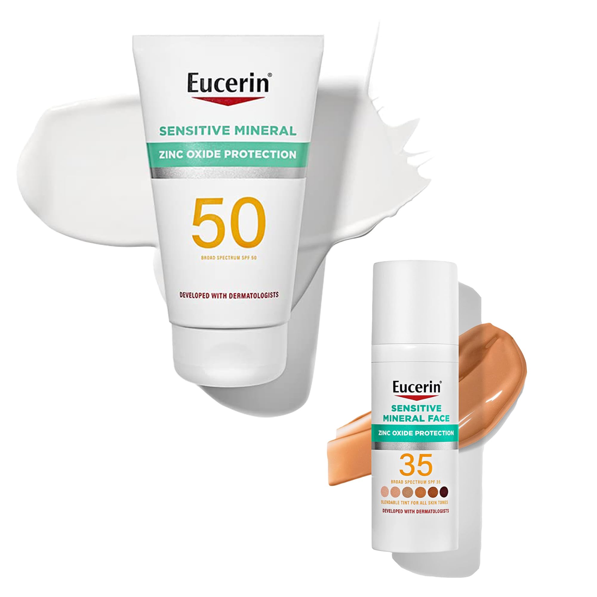 Amazon.com: Eucerin Sun Sensitive Mineral Sunscreen Pack, Fragrance ...