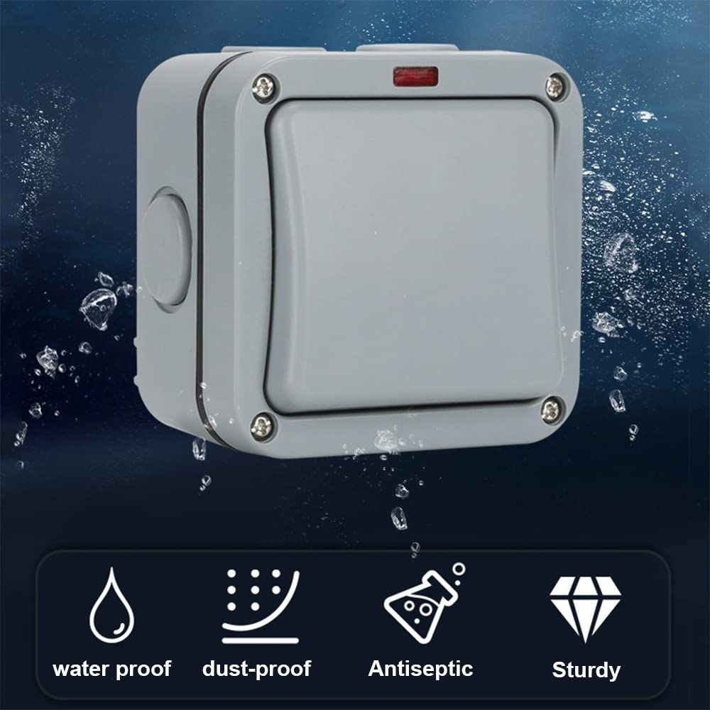 Single Gang Weatherproof Light Switch