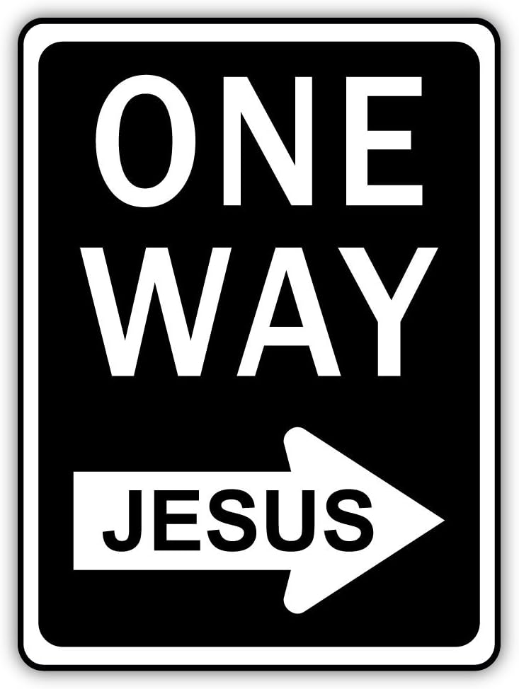 Amazon.com: ONE WAY JESUS sticker decal 4" x 5" : Sports & Outdoors