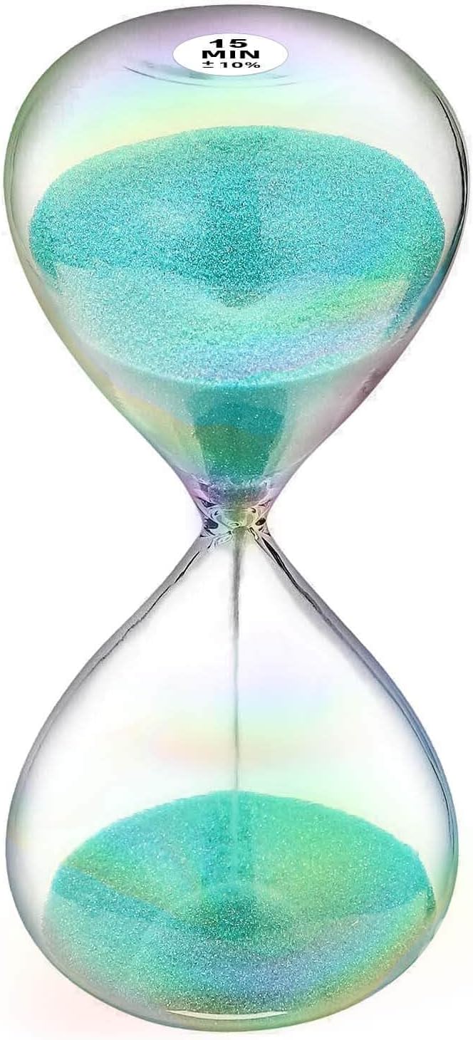 Amazon.com: SuLiao Sand Timer 15 Minute Hourglass - Turquoise Clock ...