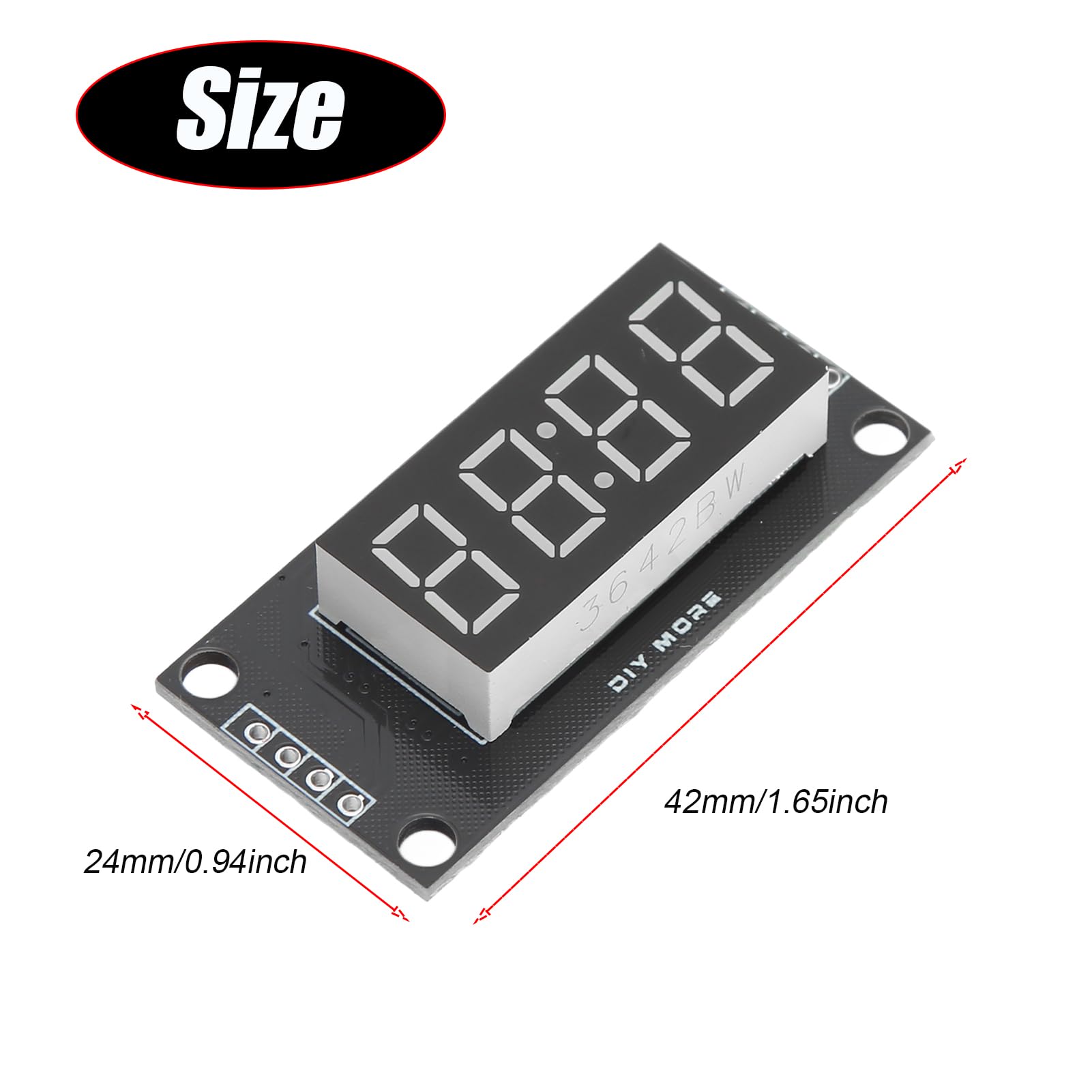 Snapklik.com : 4 Sets LED Display Digital Tube, Digital Tube Display Module Clock Digital ...