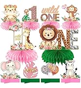 Amazon.com: Wild One Birthday Decorations Honeycomb Centerpieces for ...