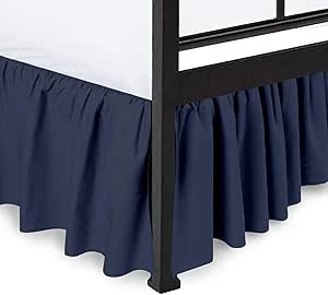 Amazon.com: Peace Sleep Bedding - Ruffled Bed Skirt with Split Corners ...