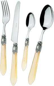 Amazon.com: BUGATTI - Oxford Antique 24 Piece Flatware Set, Serves 6 ...