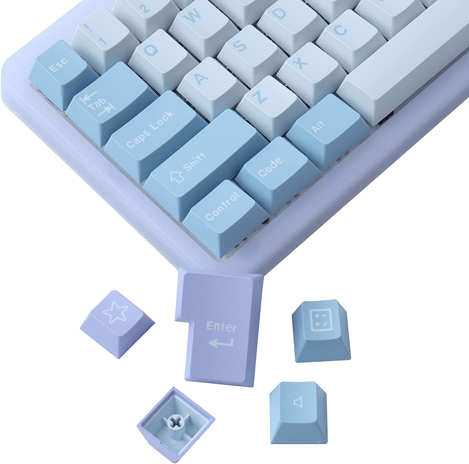 Buy Keycaps PBT Keycaps Double- Cherry Profile Keycaps 173 Keys Custom ...